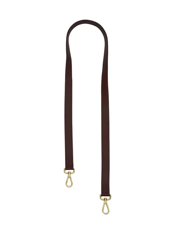 ATP ATELIER Leather Stra Shoulder Strap - Walnut