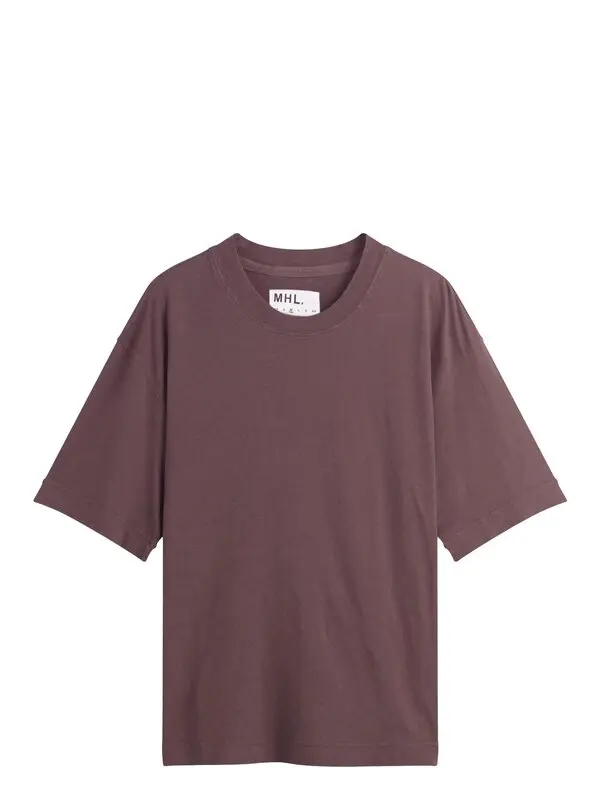 MARGARET HOWELL Mhl. Simple T-shirt - Grape