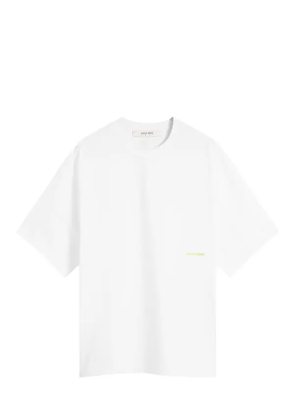 ABOUT:BLANK Box Logo T-shirt - White/lime