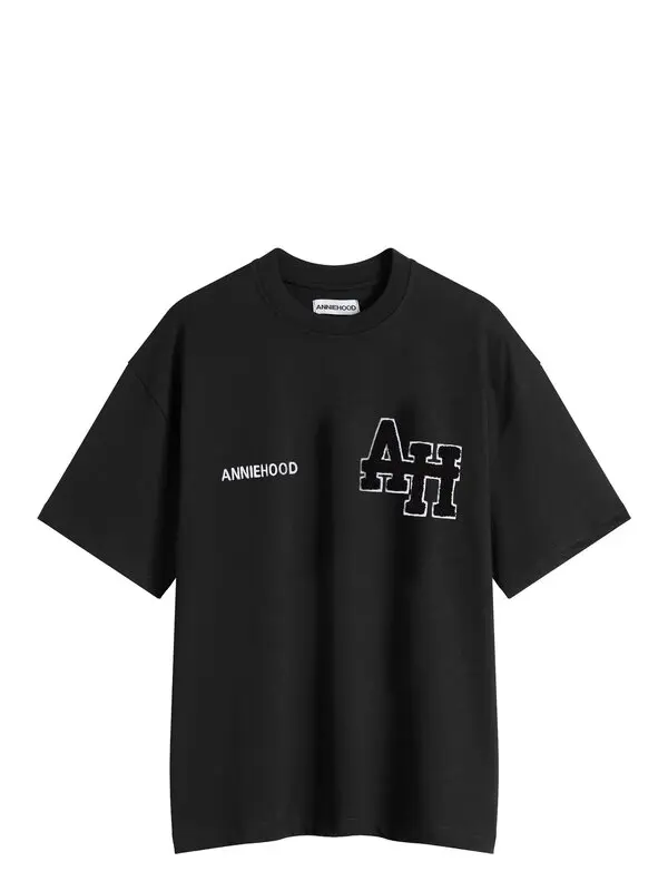 ANNIE HOOD College T-shirt - Black/black
