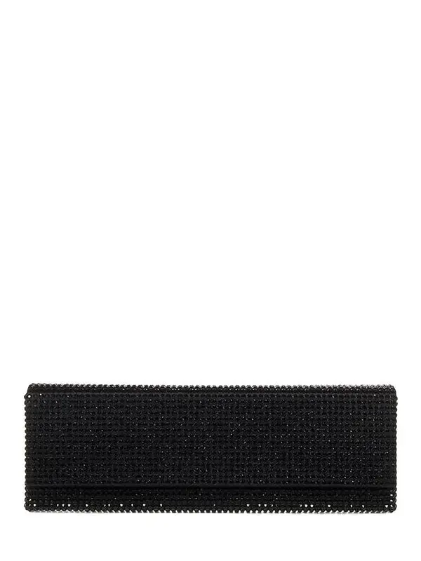 Amina Muaddi Amini Paloma Clutch - Black
