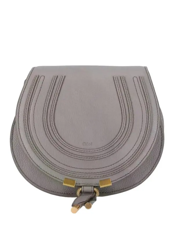 Chloé Small Marcie U-shaped Flap Shoulder Bag - Grey