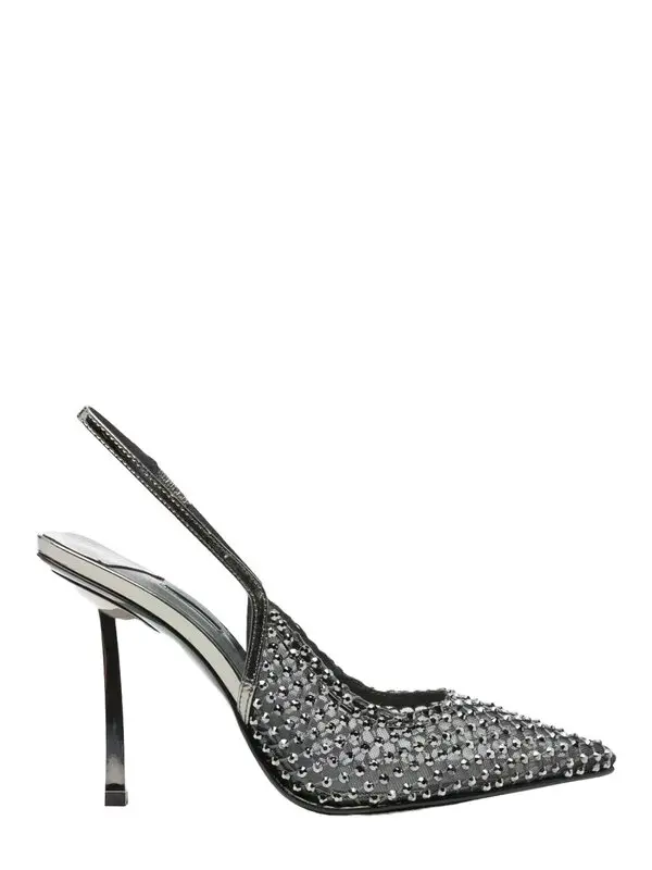 LE SILLA 100mm Embellished Slingback Heeled Pumps - Silver