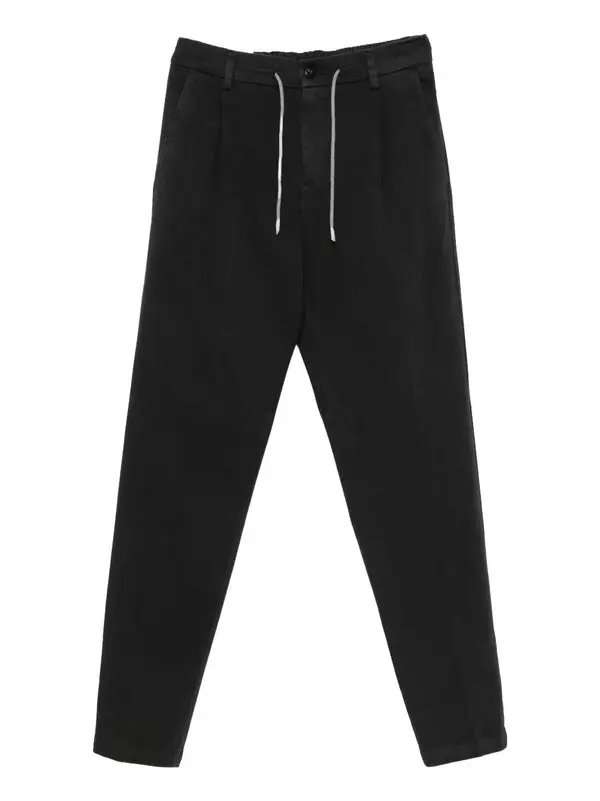 Eleventy Drawstring Trousers - Black