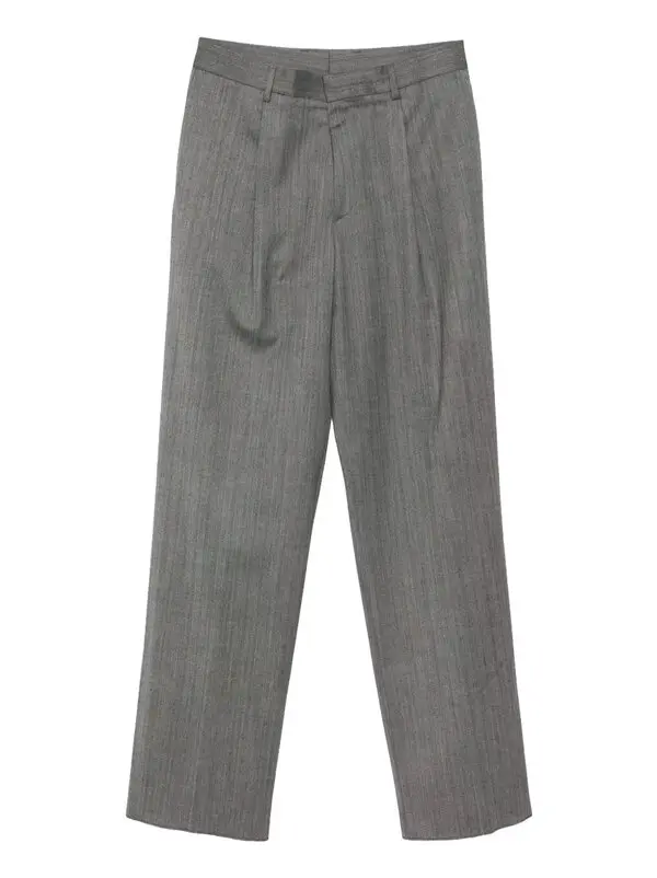 LARDINI Pleated Trousers - Grey