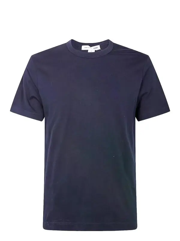 Comme Des Garçons Back-logo Cotton T-shirt - Blue