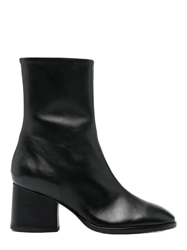 AeydĒ 65mm Leather Ankle Boots - Black
