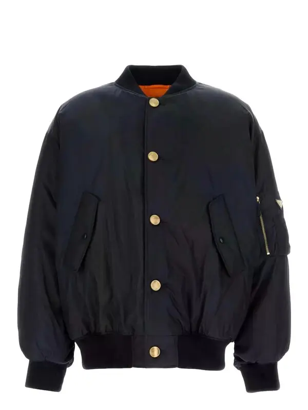 Prada Padded Bomber Jacket - Blue