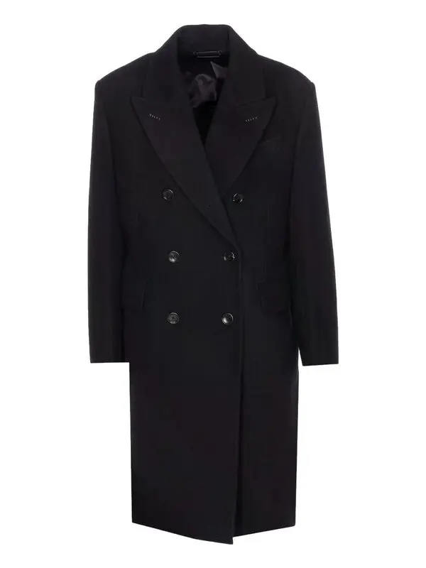 TOM FORD Double-breasted Coat - Black