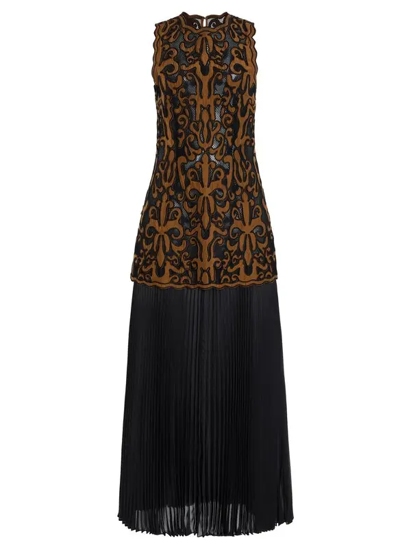Ulla Johnson Auryn Embroidered Metallic Midi Dress - Multi