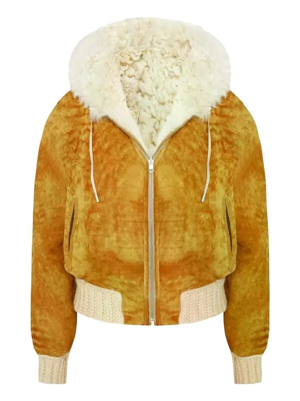 BIGARDINI Shearling Danica Hooded Jacket - Neutrals