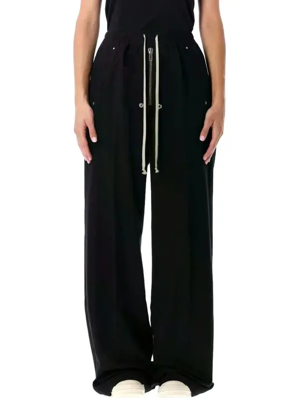 Rick Owens Drawstring Zip Trousers - Black