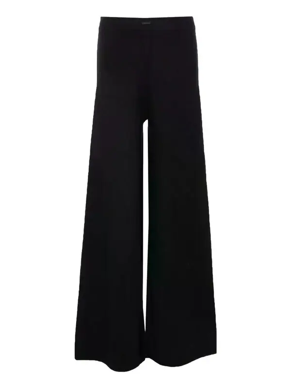 Max Mara Knitted Wide-leg Trousers - Black