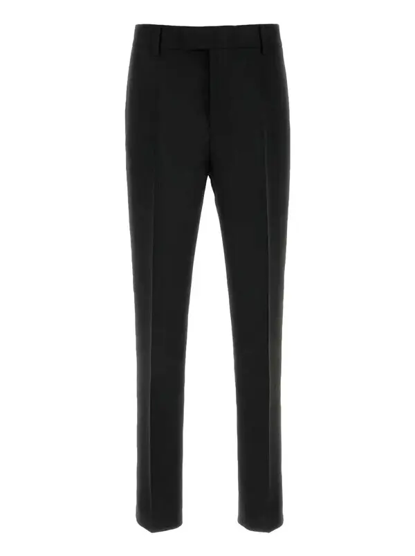 FERRAGAMO Pressed-crease Trousers - Black