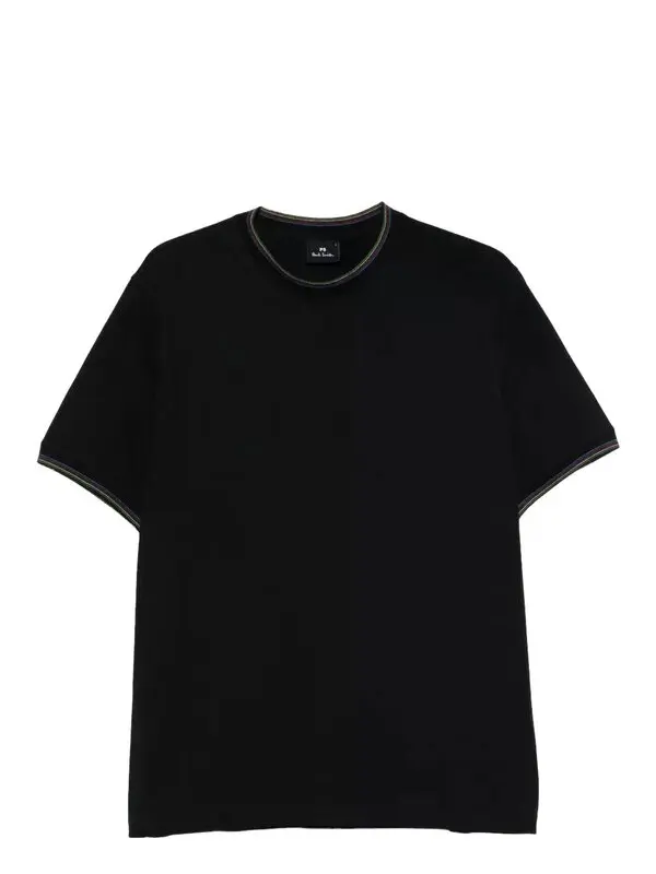 Paul Smith Multi-stripe Trim T-shirt - Black