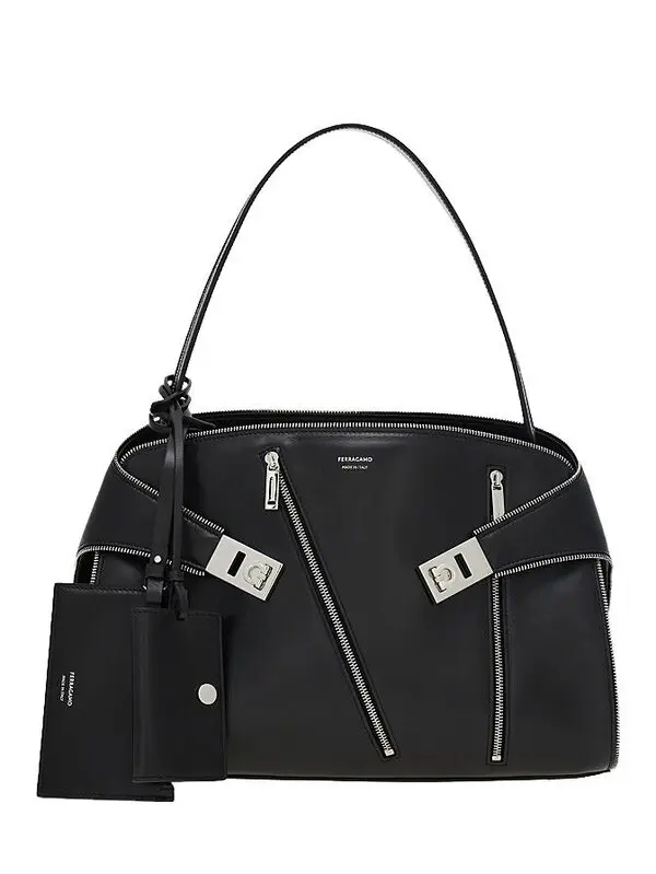 FERRAGAMO Hug Handbag - Nero