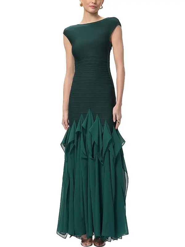 Herve Leger The Mya Gown - Viridian