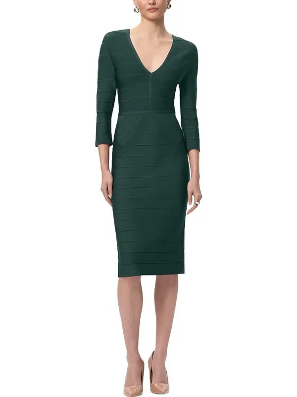 Herve Leger The Athena Dress - Viridian
