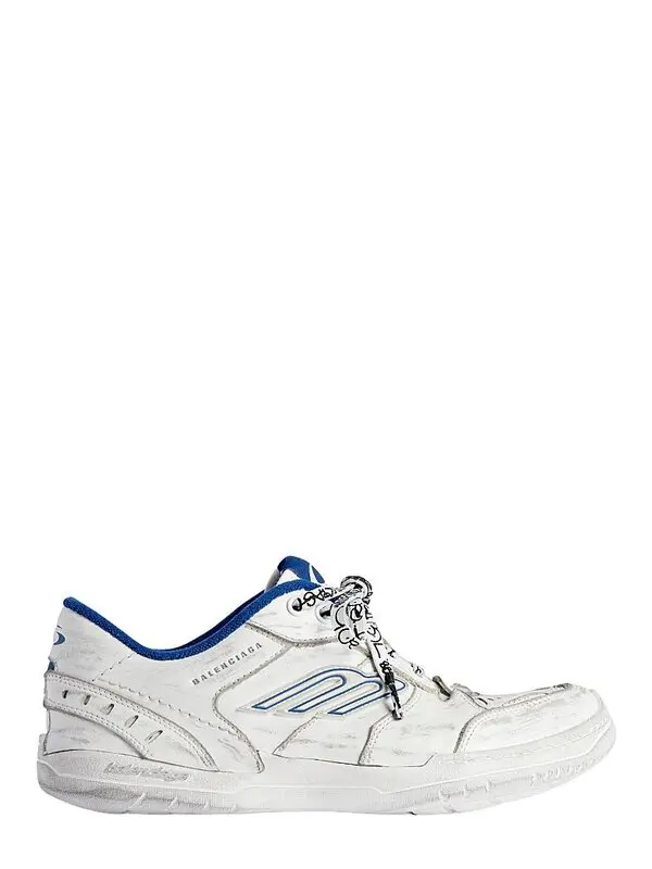 Balenciaga Hamptons Lace Up Sneakers - Blanc Multi