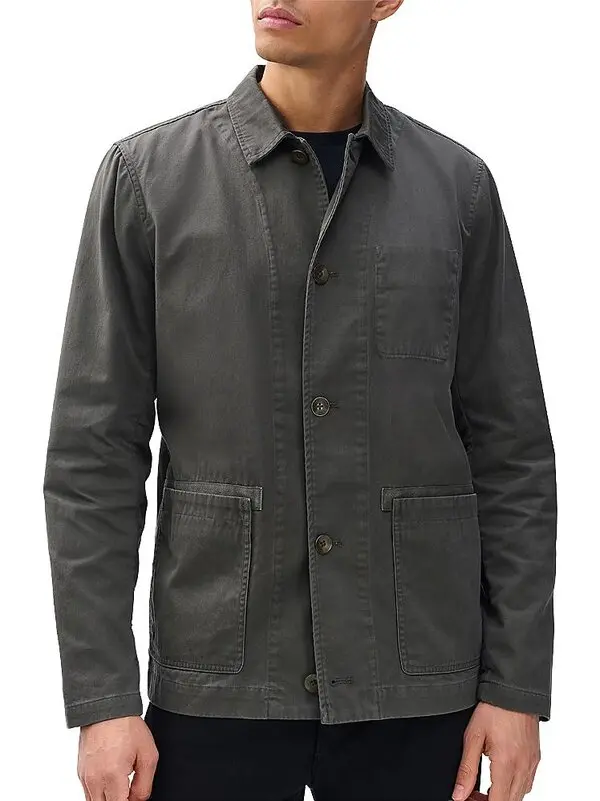 Rag & Bone Evan Twill Chore Jacket - Dark Shadow