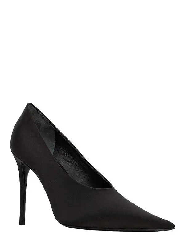 BLACK SUEDE STUDIO Jona Pumps - Black Satin