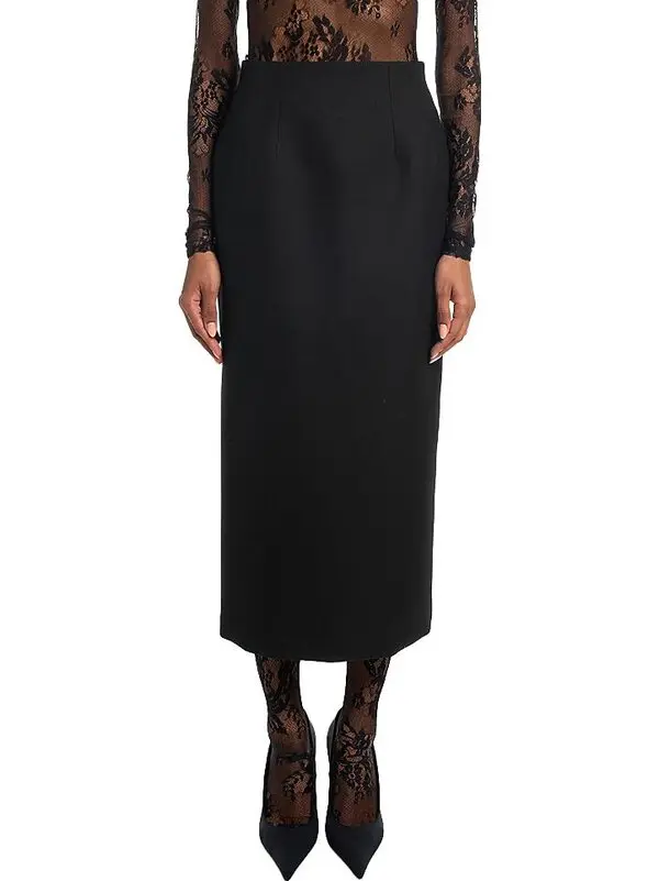 Wardrobe.NYC Contour Midi Skirt - Black