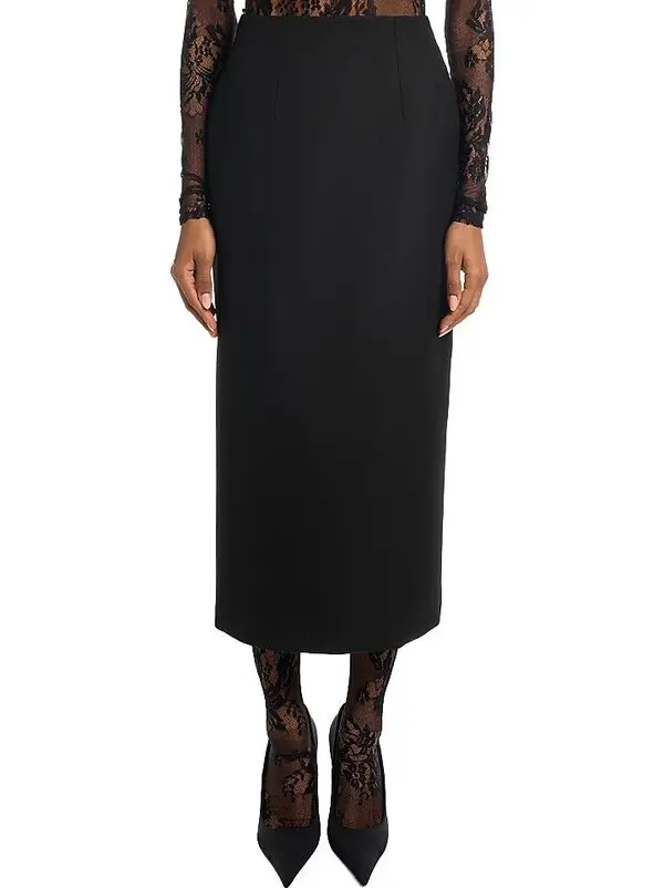 Wardrobe.NYC Contour Midi Skirt - Black