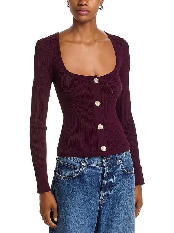 Generation Love Miriam Cardigan - Malbec