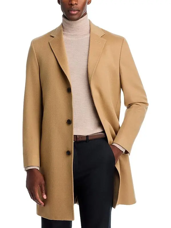 Bloomingdale'S Loro Piana Rain System Wool Topcoat - Camel