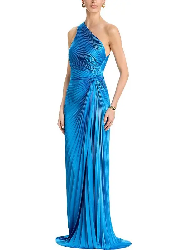 A.L.C. Lara Pleated One Shoulder Gown - Capri