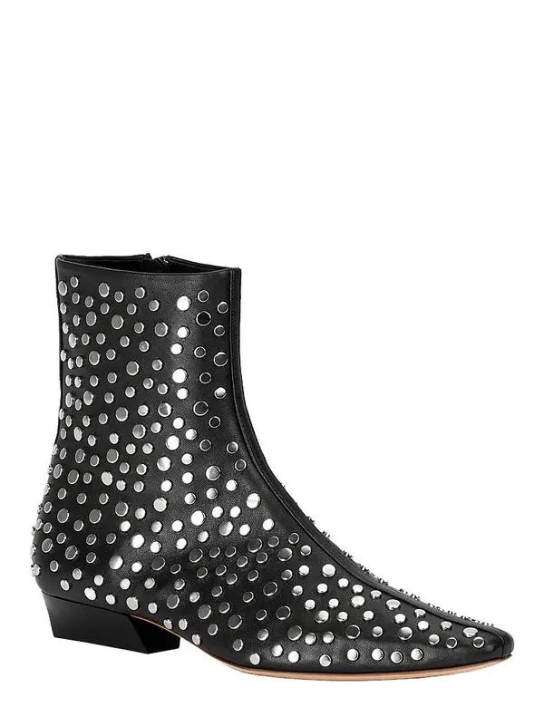 Staud Flat Ankle Boots - Rivets