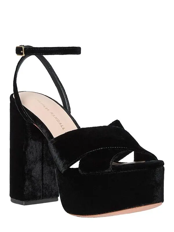LOEFFLER RANDALL Loretta Platform Sandals - Black