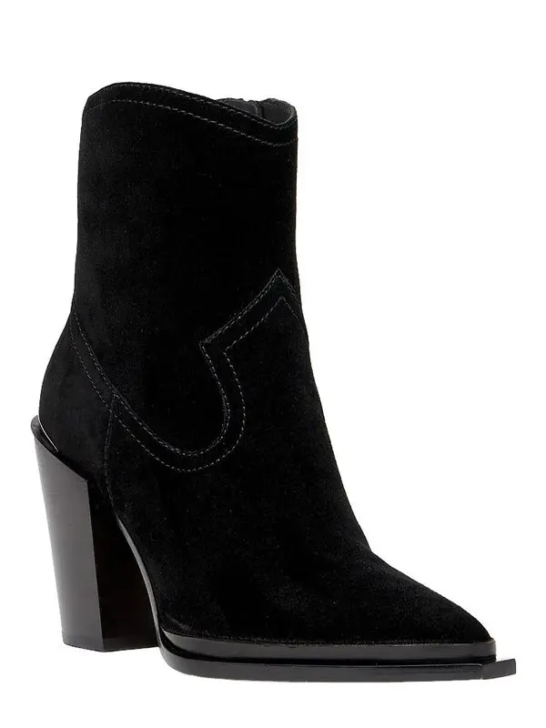 Paige Posey Suede Ankle Boots - Black