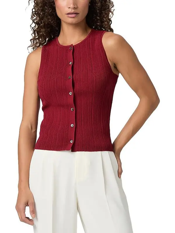 Paige Leira Sweater Tank - Cranberry