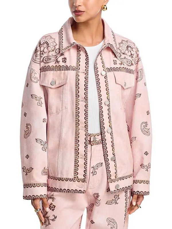 ALEMAIS Akia Denim Jacket - Pink