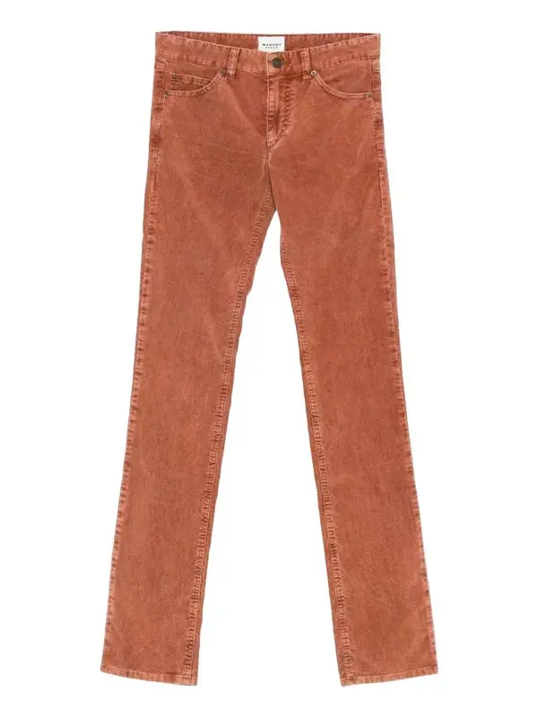 MARANT ETOILE Five-pocket Corduroy Trousers - Orange