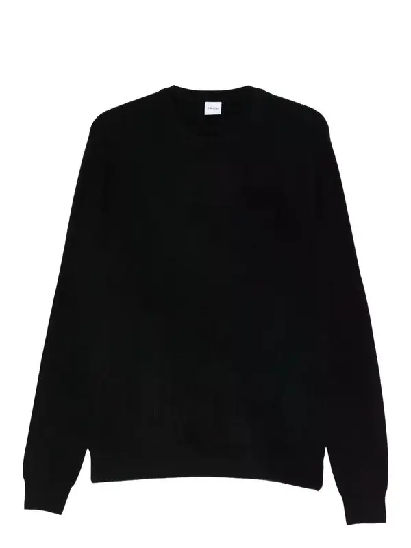 Aspesi Ribbed Crew-neck Sweater - Black