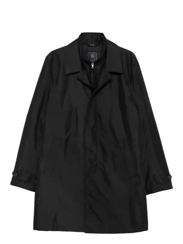 FAY Button-cuff Coat - Axxb999 Black