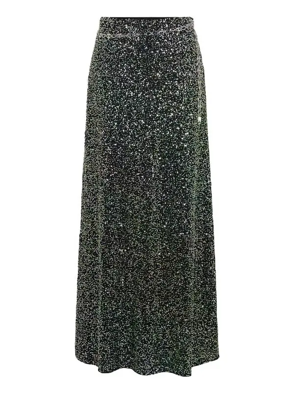 Rabanne Sequin-embellished Maxi Skirt - Black