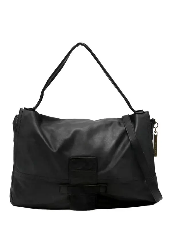 CATERINA LUCCHI Flap-detail Leather Shoulder Bag - Black