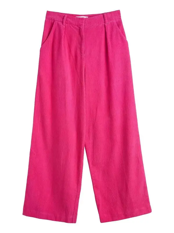 Chinti & Parker Pleated Corduroy Trousers - Pink