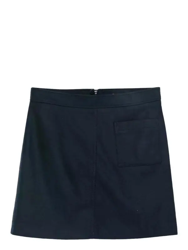 Marc O'polo Mini Skirt With Pocket Detail - Blue