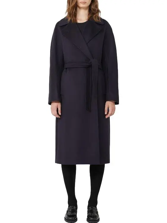 Max Mara Resina Virgin Wool Coat - Navy