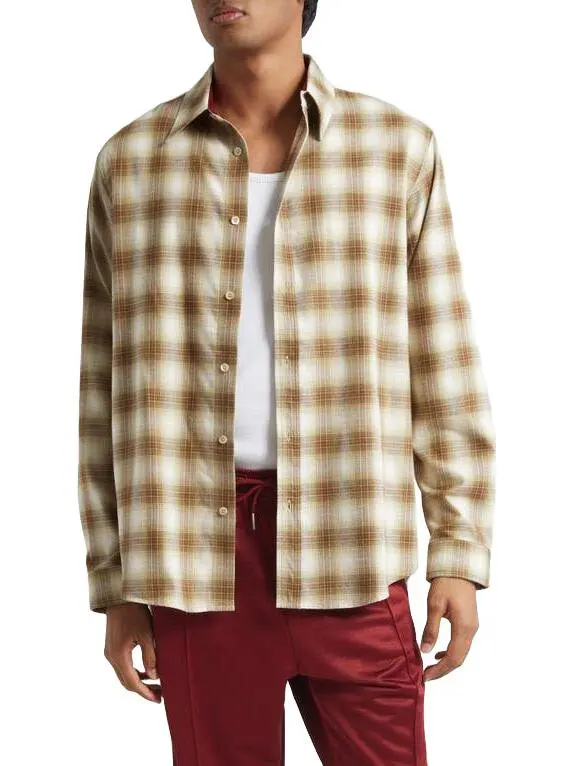 STOCKHOLM SURFBOARD CLUB Flynn Plaid Flannel Button-up Shirt - Tartan