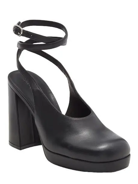 Jeffrey Campbell Vivre Ankle Strap Platform Pumps - Black
