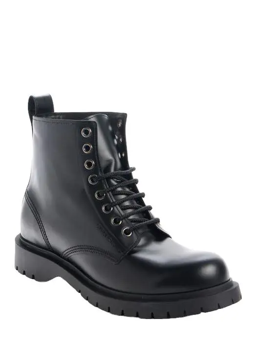 Givenchy Lugged Leather Boots - Black