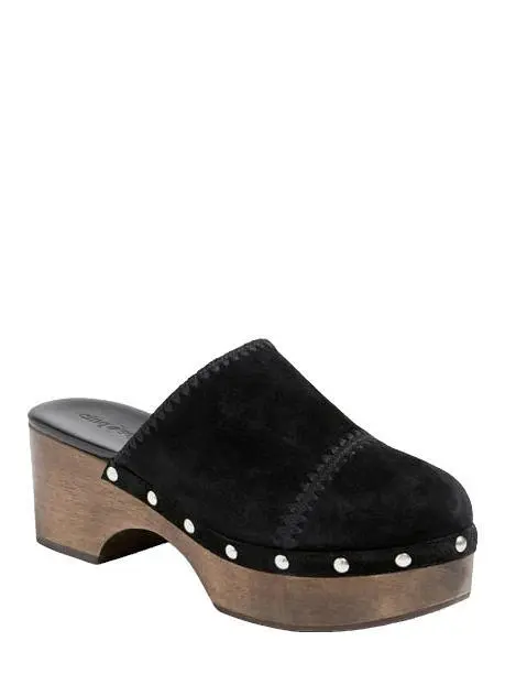 Cinq À Sept Saige Embroidered Clogs - Black