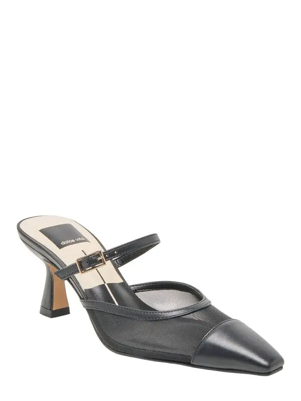 Dolce Vita Loyd Pointed Toe Pumps - Onyx Mesh
