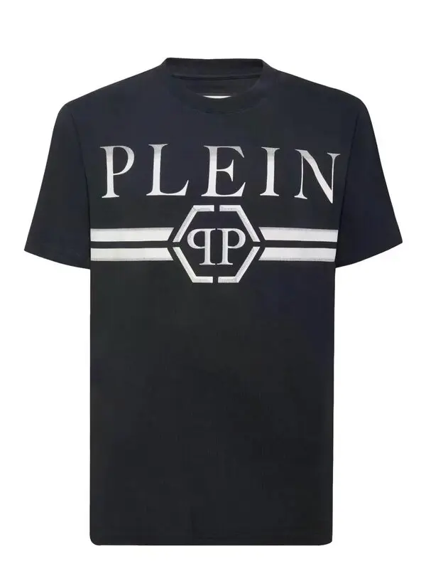 Philipp Plein Stripes T-shirt - Blue