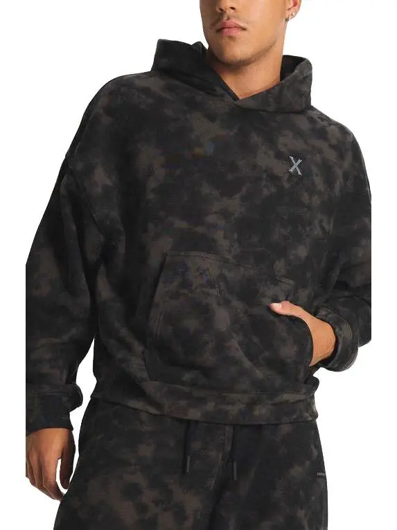 SAVAGE X FENTY Fleece Hoodie - Black Caviar Diffused Camo